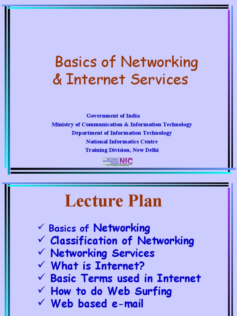Network Basics & Internet
