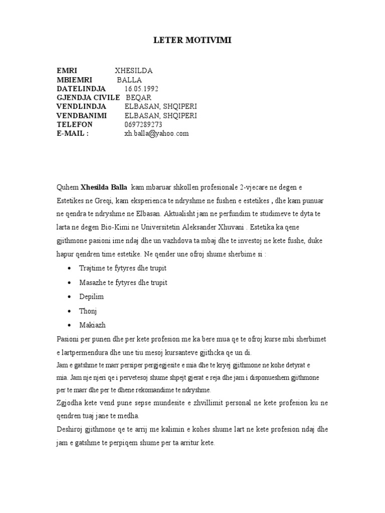 Leter Motivimi | PDF