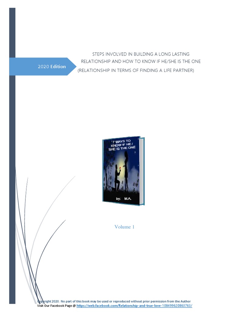 2020 Edition: (Relationship in Terms of Finding A Life Partner) | PDF ...