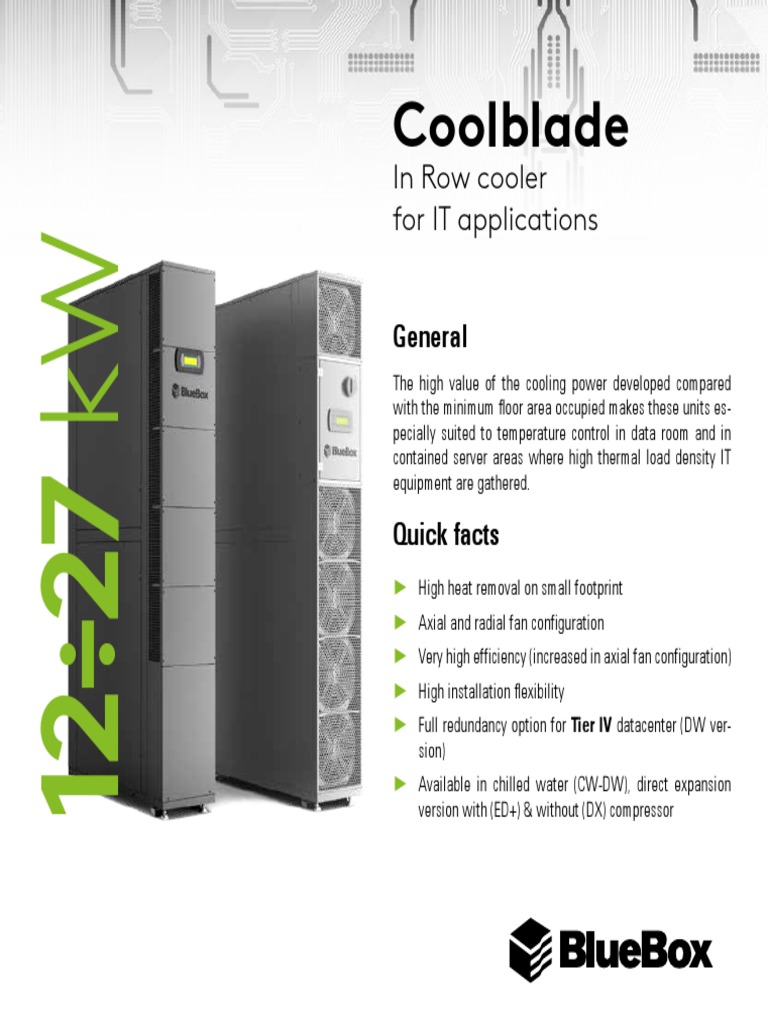 In Row Coolblade Cooling Solutions | PDF