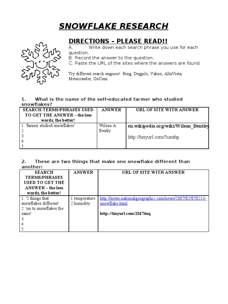 Snowflake Research and Facts Guide | PDF