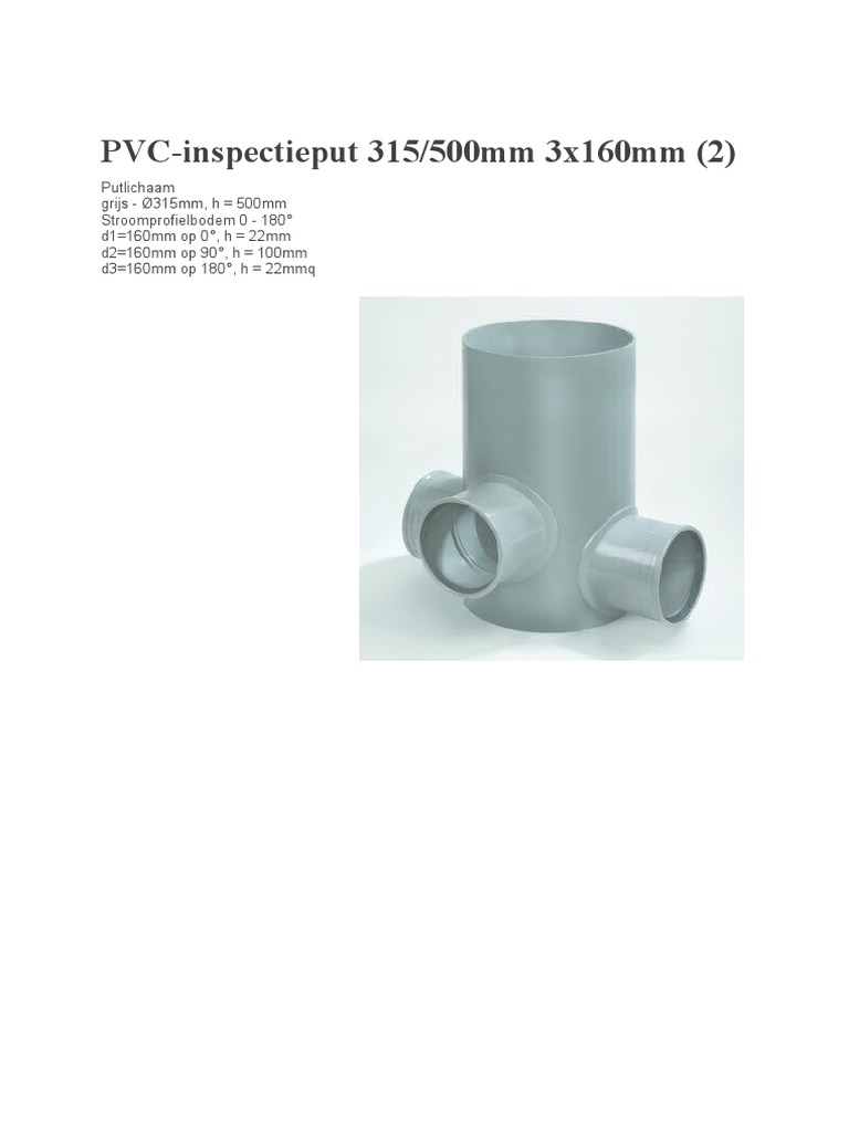 PVC Toezichtput | PDF