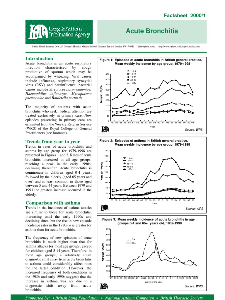 Acute Bronchitis: Factsheet 2000/1 | PDF