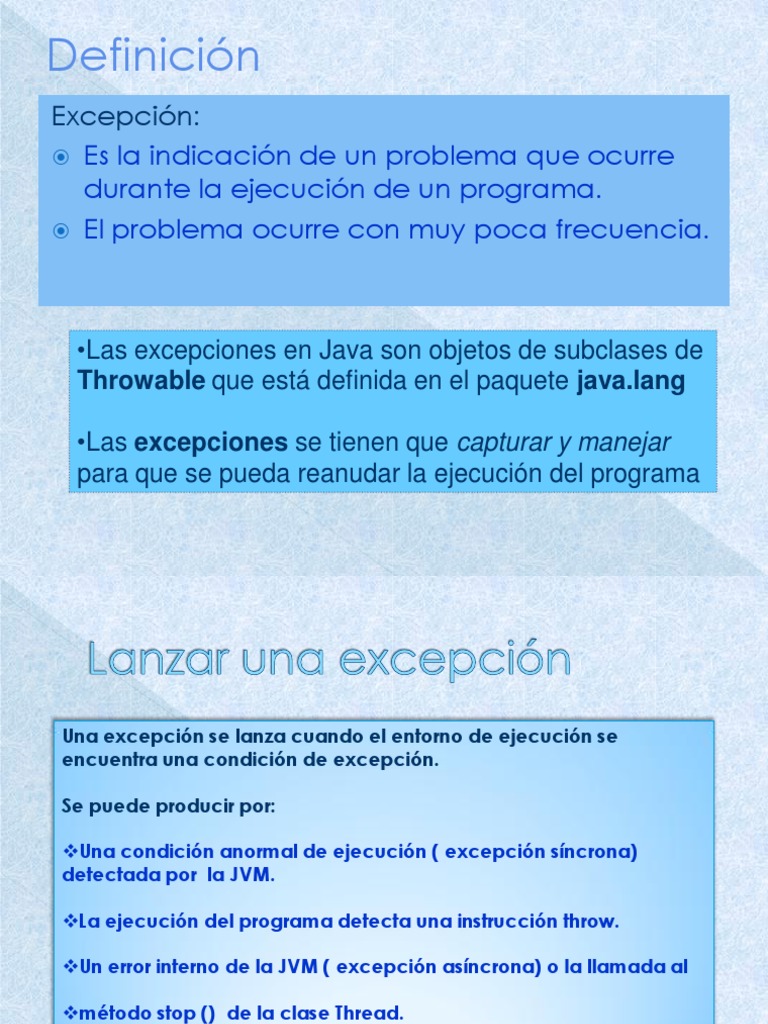 Excepciones 2 PDF | PDF