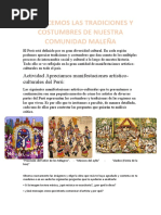 Costumbres y Tradiciones de Mi Comunidad | PDF