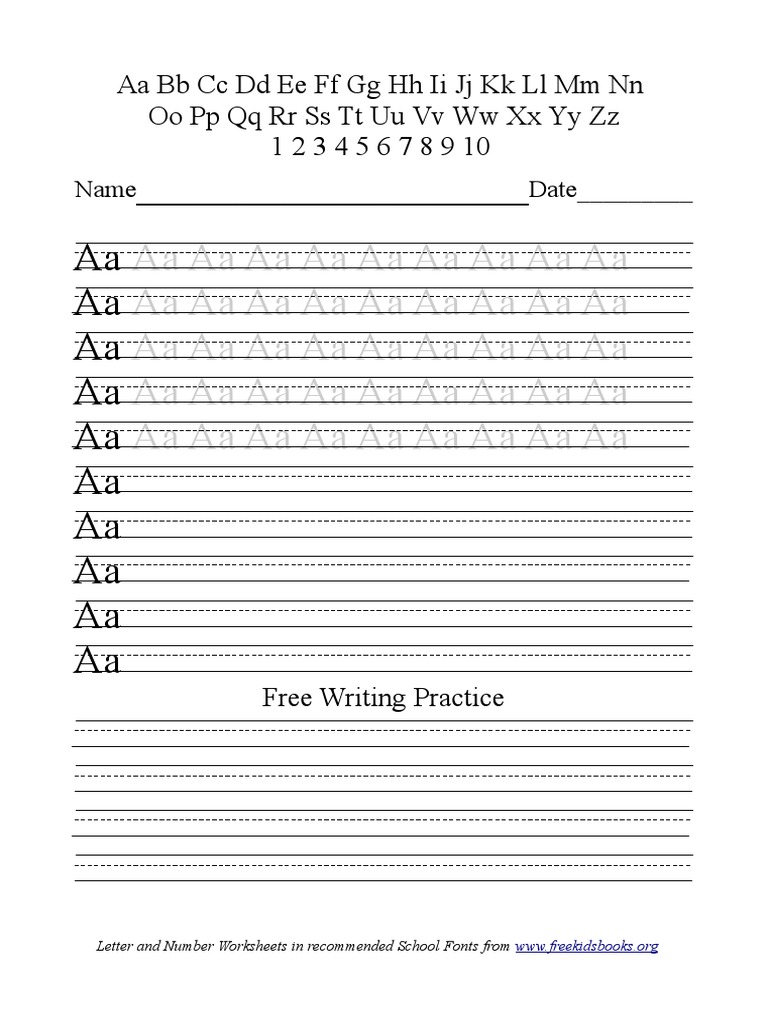 Writing Worksheets Editable Version - Odt | PDF