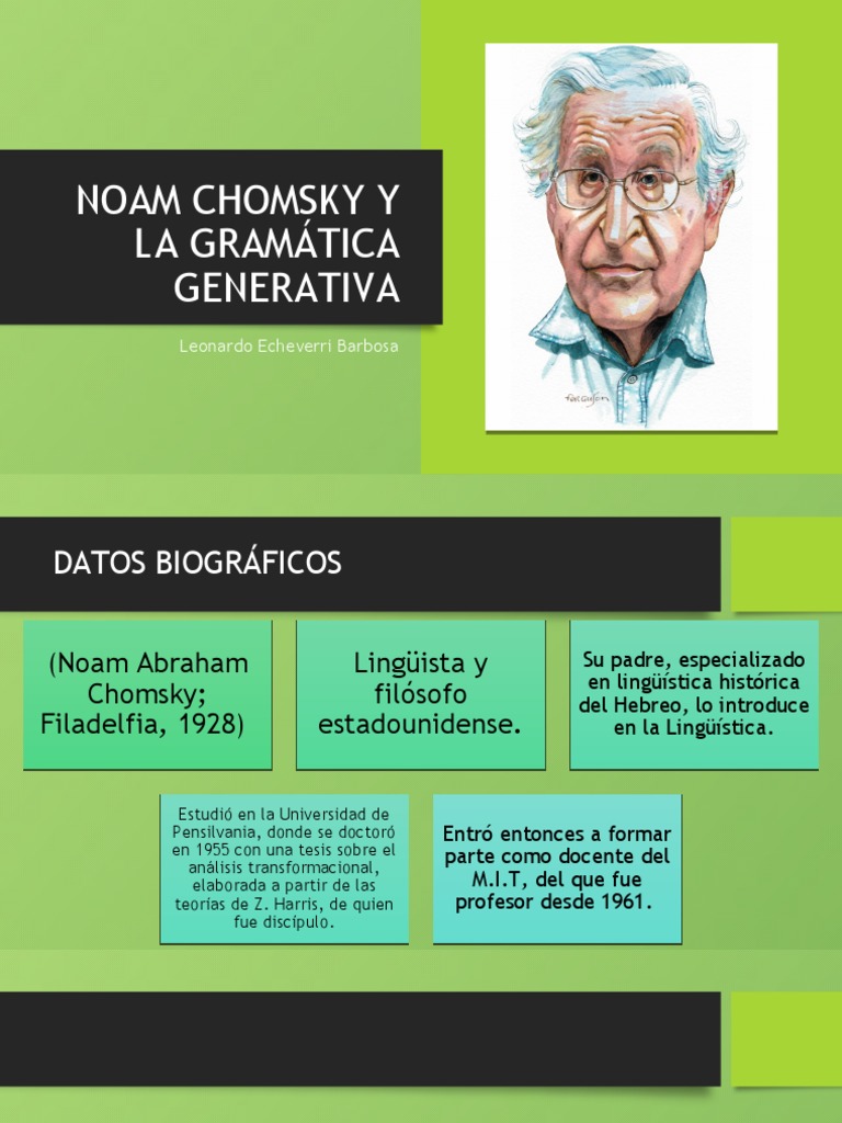 Noam Chomsky y La Gramática Generativa | PDF