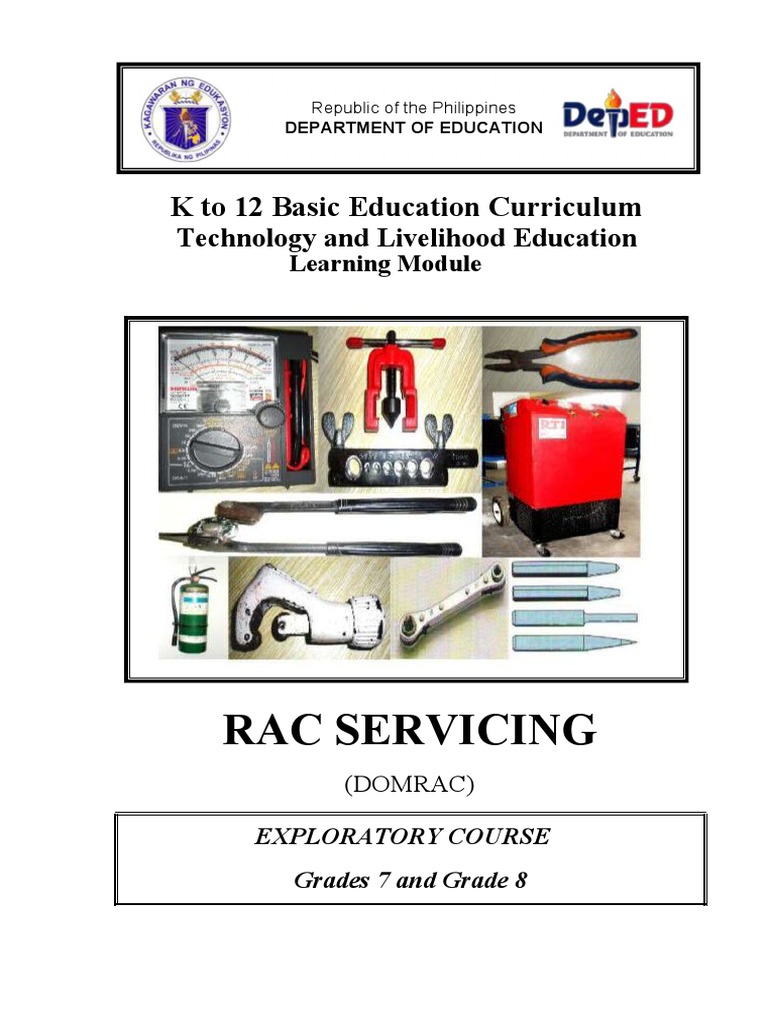 K To 12 Rac Learning Module | PDF | Pipe (Fluid Conveyance) | Soldering