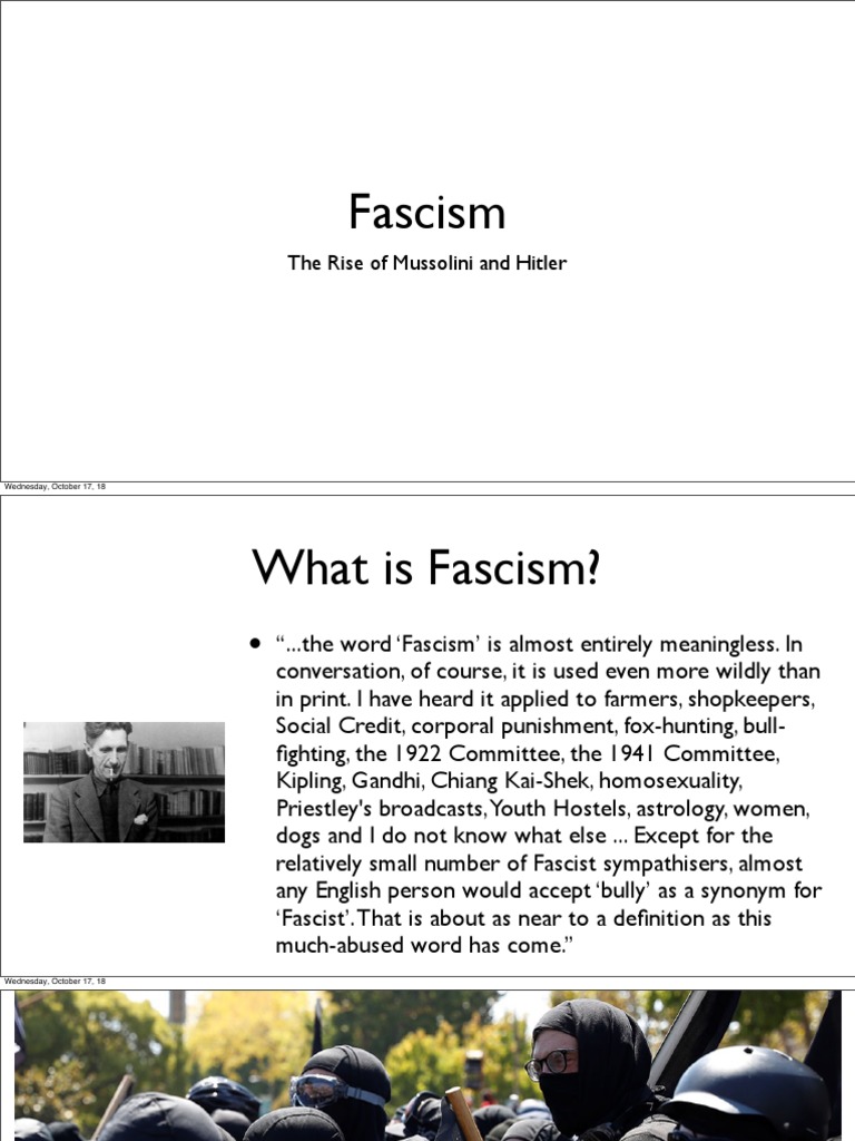 Understanding Fascism: Mussolini's Rise | PDF | Right Wing Politics ...