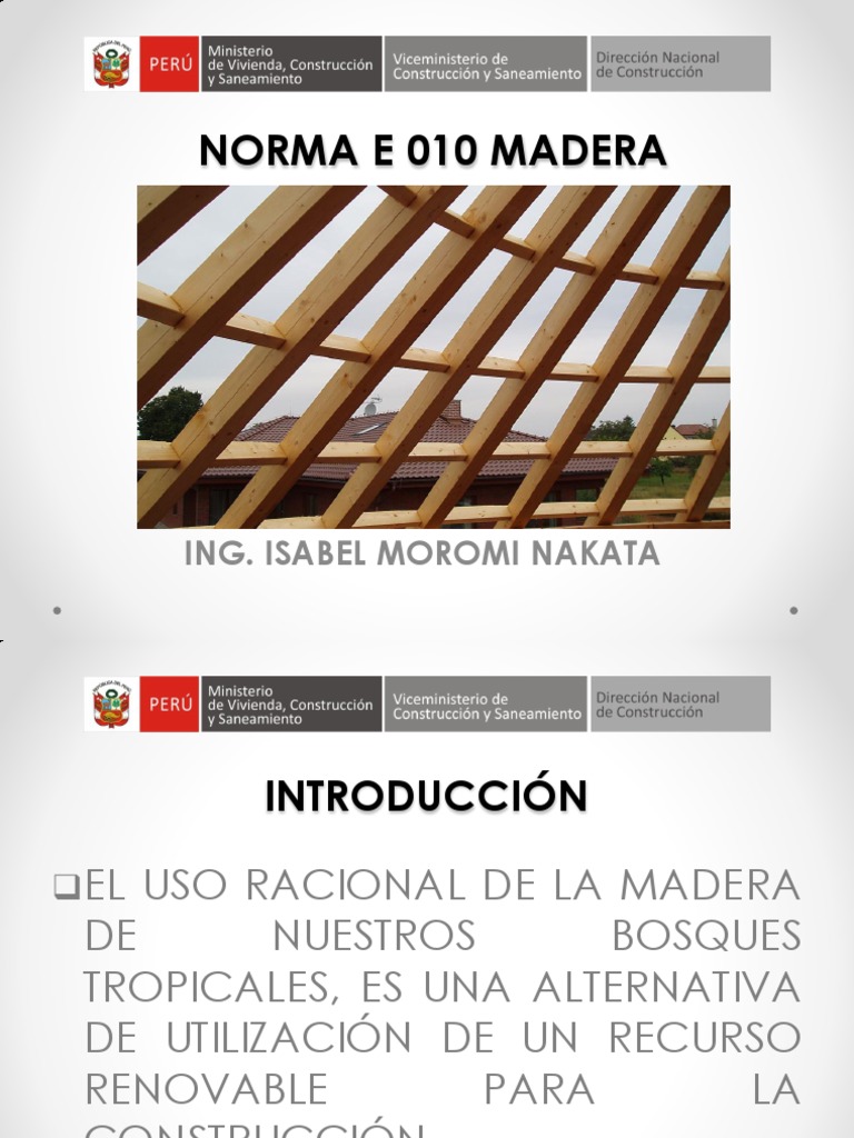 Norma E.010 Madera PDF | PDF