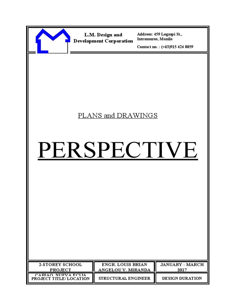 Perspective: Plans and Drawings | PDF
