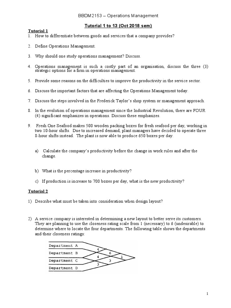 BBDM2153 Tutorial 1 - 13 (Students) | PDF | Forecasting | Moving Average