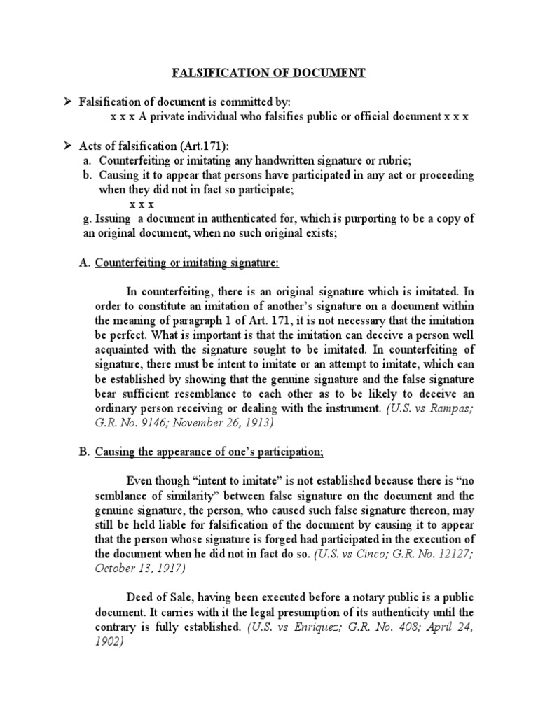 Falsification of Document | PDF | Social Science | Law