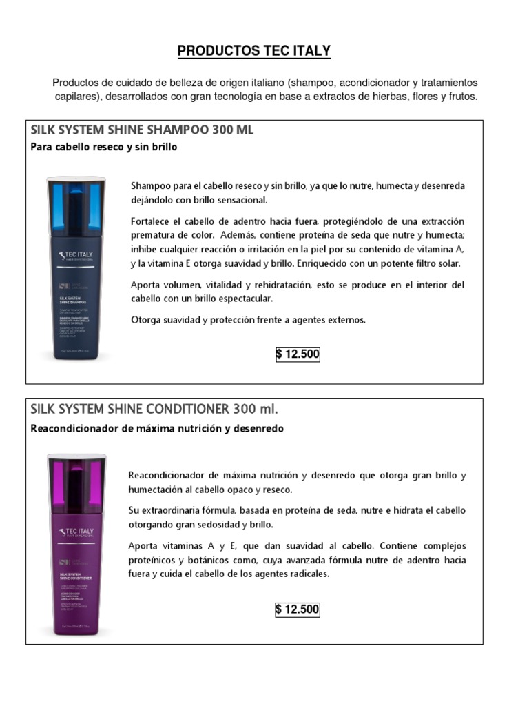 Productos Tec Italy PDF | PDF