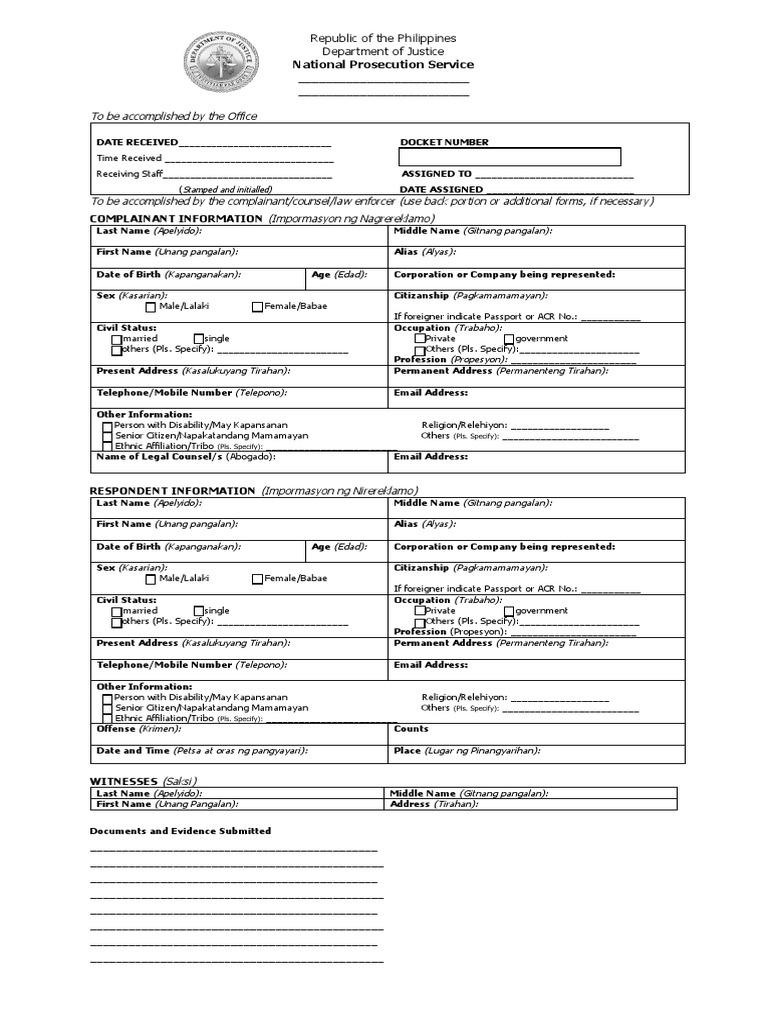 National Prosecution Service: To Be Accomplished by The Office ...