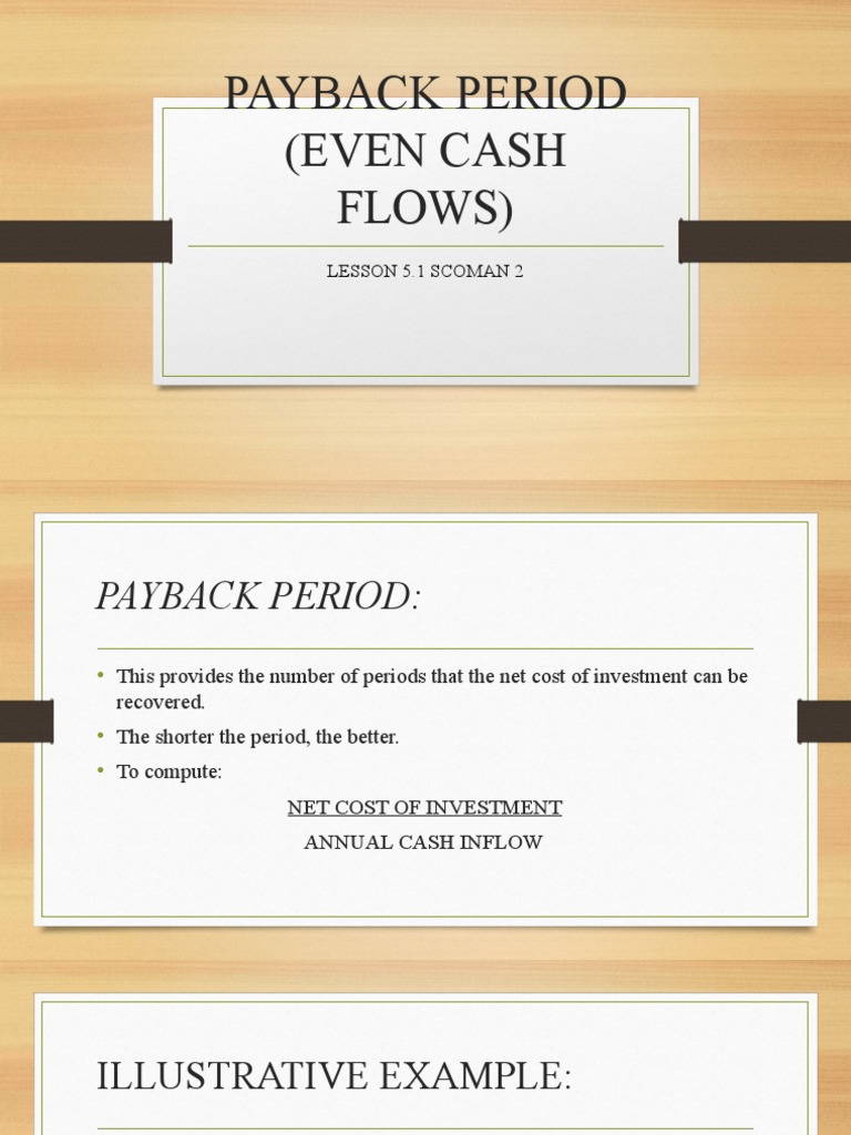 Calculating Payback Period for Investments | PDF