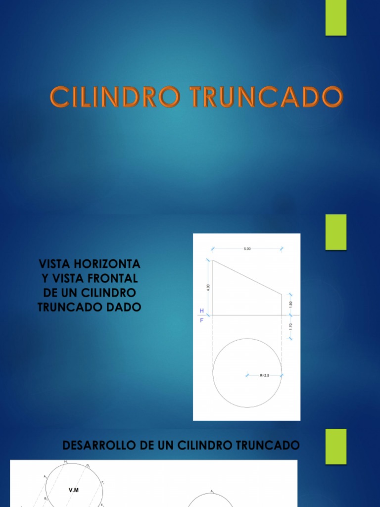 Desarrollo Cilindro Truncado | PDF | Ciencia y matemáticas