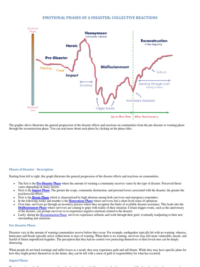 Emotional Phases of A Disaster | PDF | Disaster And Accident