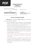Motion To Release Bail Bond | PDF | Bail | Courts