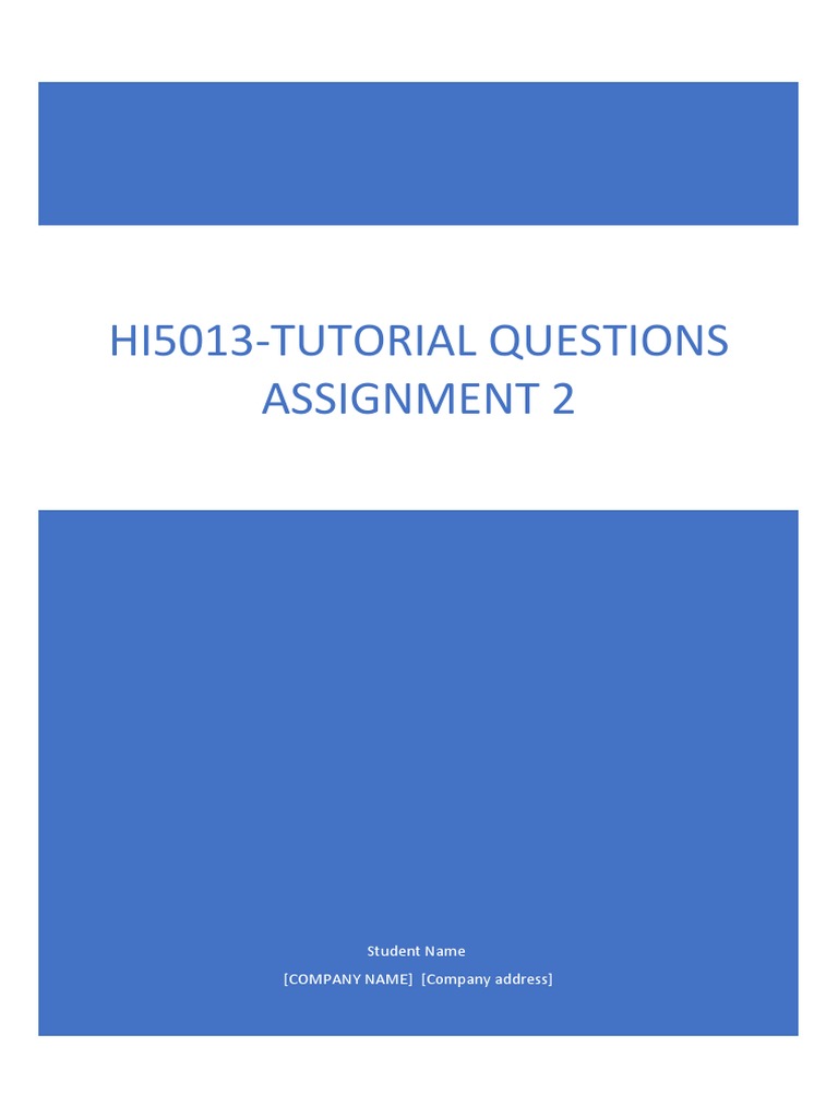 Tutorial Question HI5013 | PDF | Profit (Economics) | Devaluation