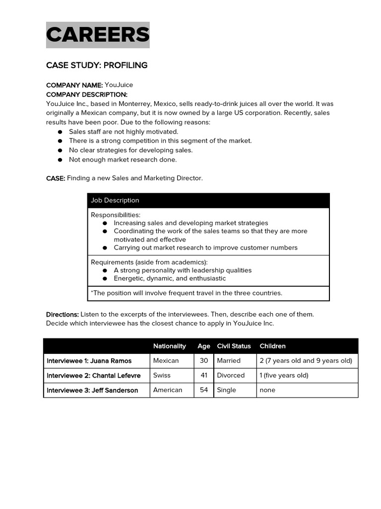 Careers - Case Study | PDF