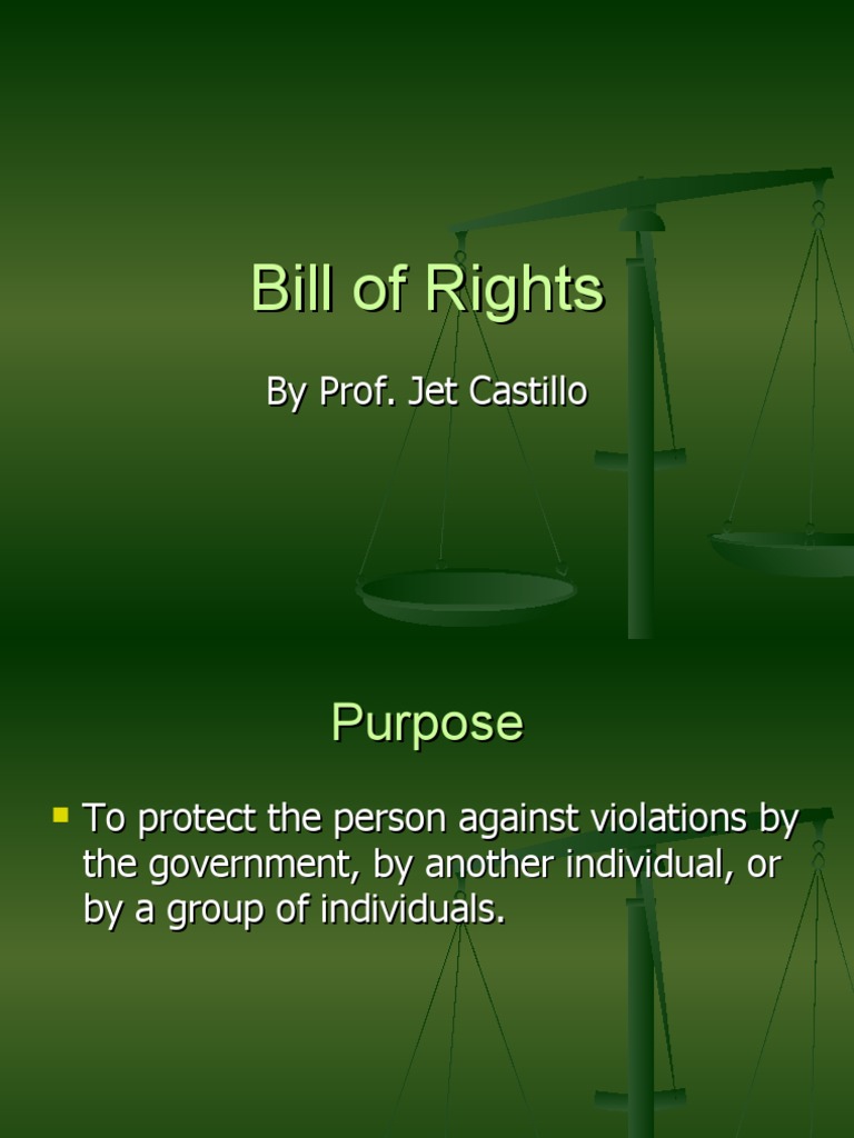Understanding the Bill of Rights | PDF