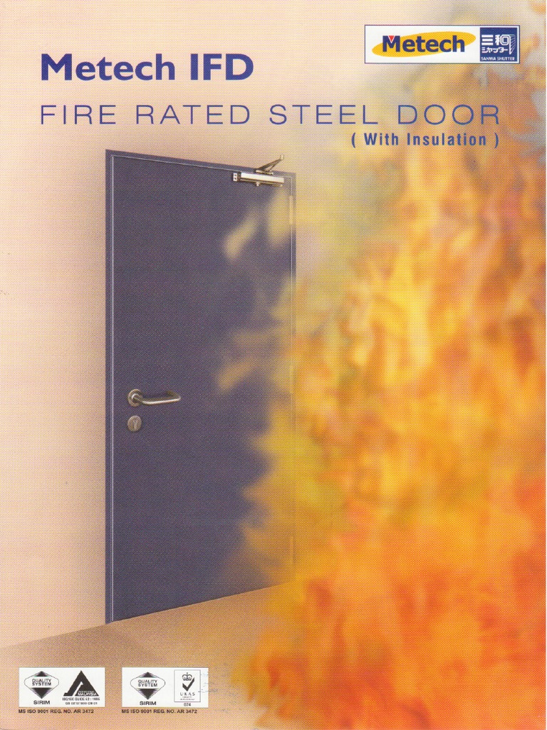 Metech IFD Fire Rated Steel Door PDF | PDF