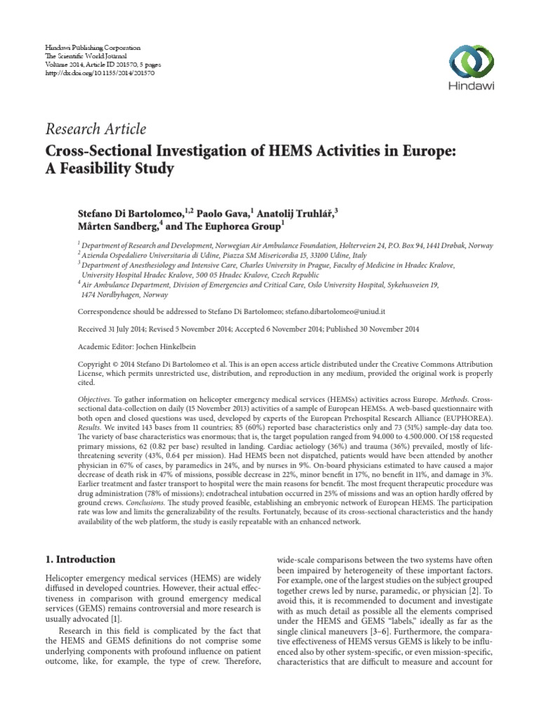 HEMS Activities in Europe | PDF | Science & Mathematics
