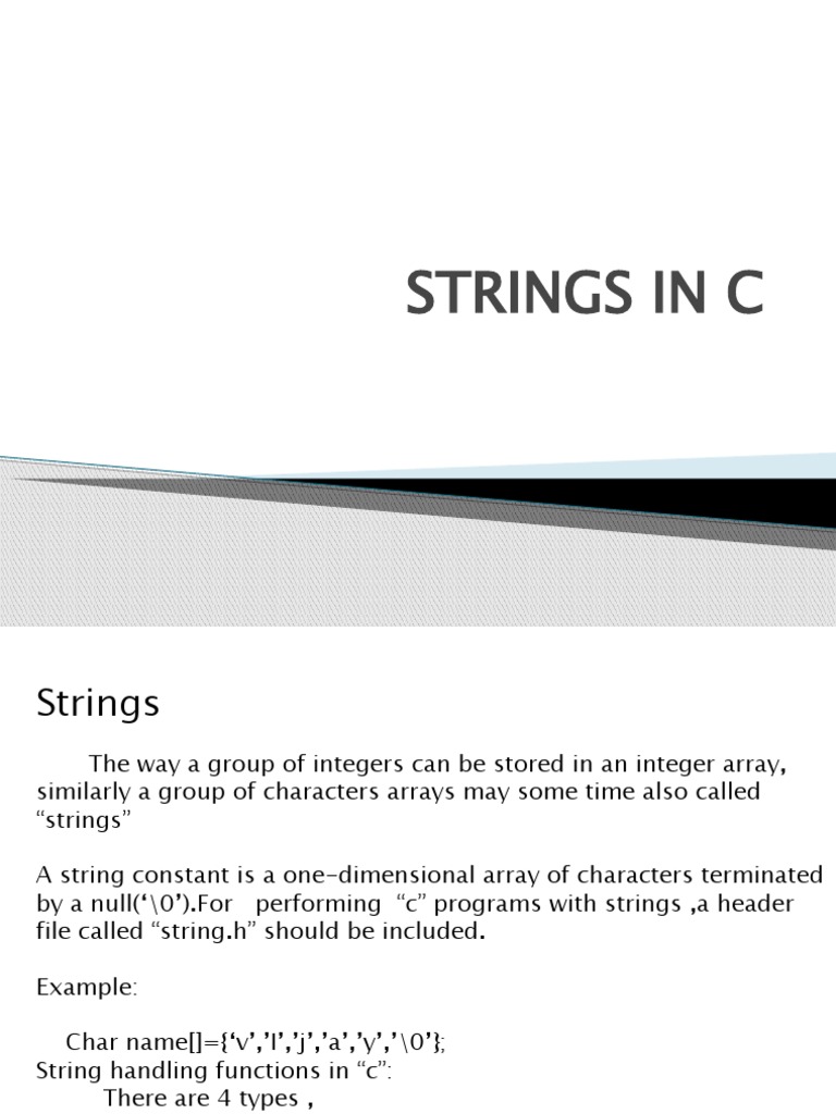 C String Functions Guide | PDF