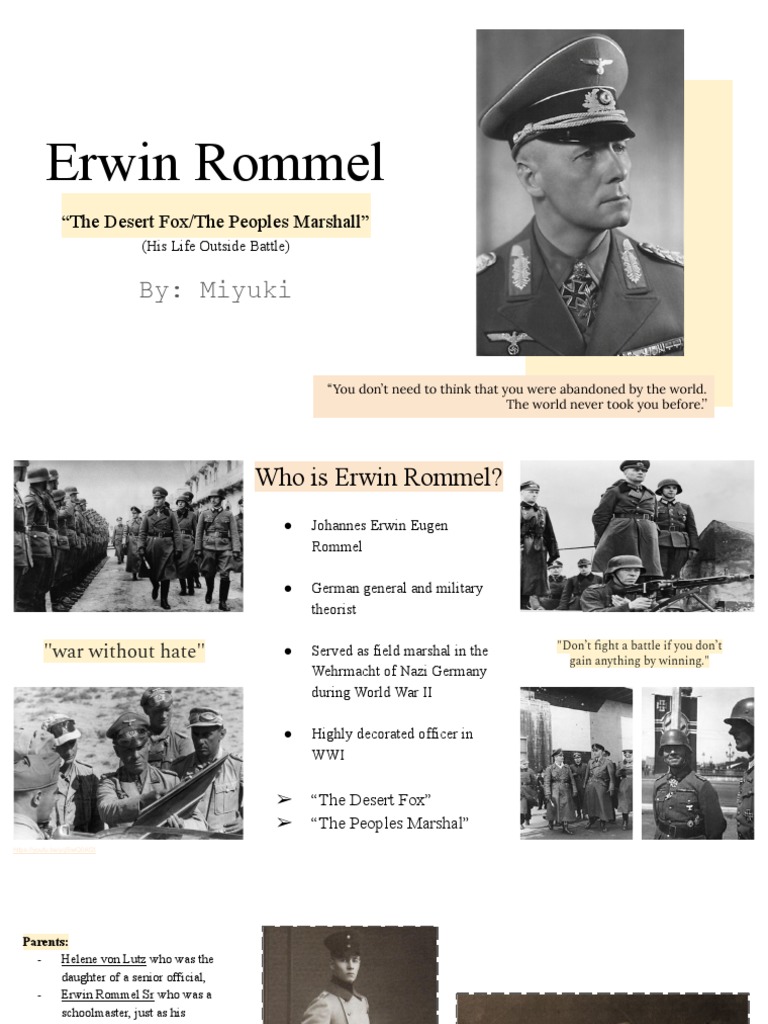 History 12 - Erwin Rommel | PDF
