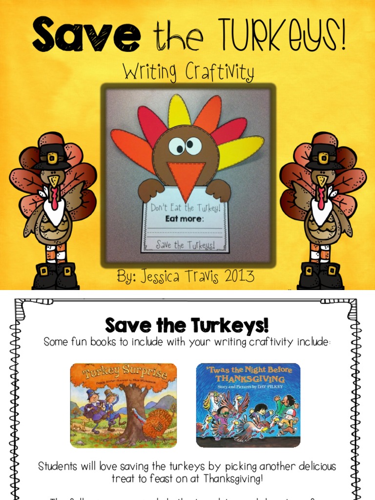 Writing Craftivity: Save The Turkeys! | PDF