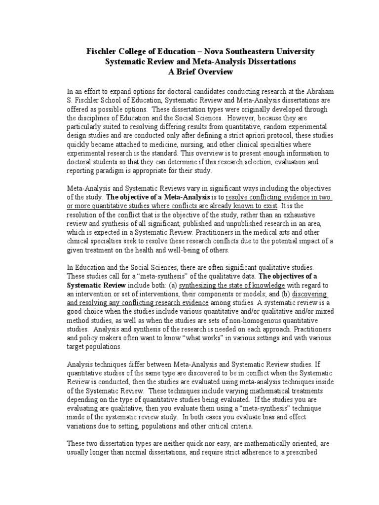 Fce Template Meta Analysis | PDF