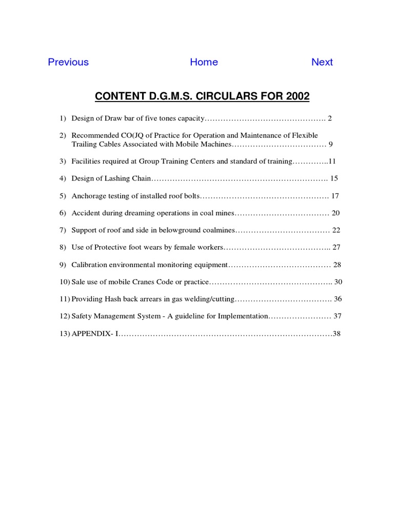 Dgms All Circular 2002 PDF | PDF