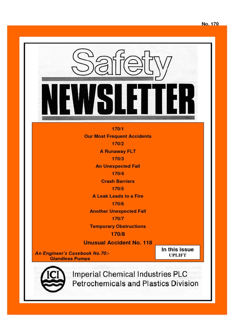 ICI SAFETY NEWSLETTER No 170 PDF | PDF | Home & Garden