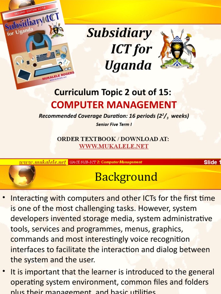 Subsidiary ICT For Uganda: Computer Management | PDF