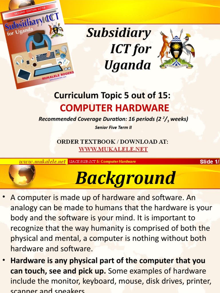 Subsidiary ICT For Uganda: Computer Hardware | PDF