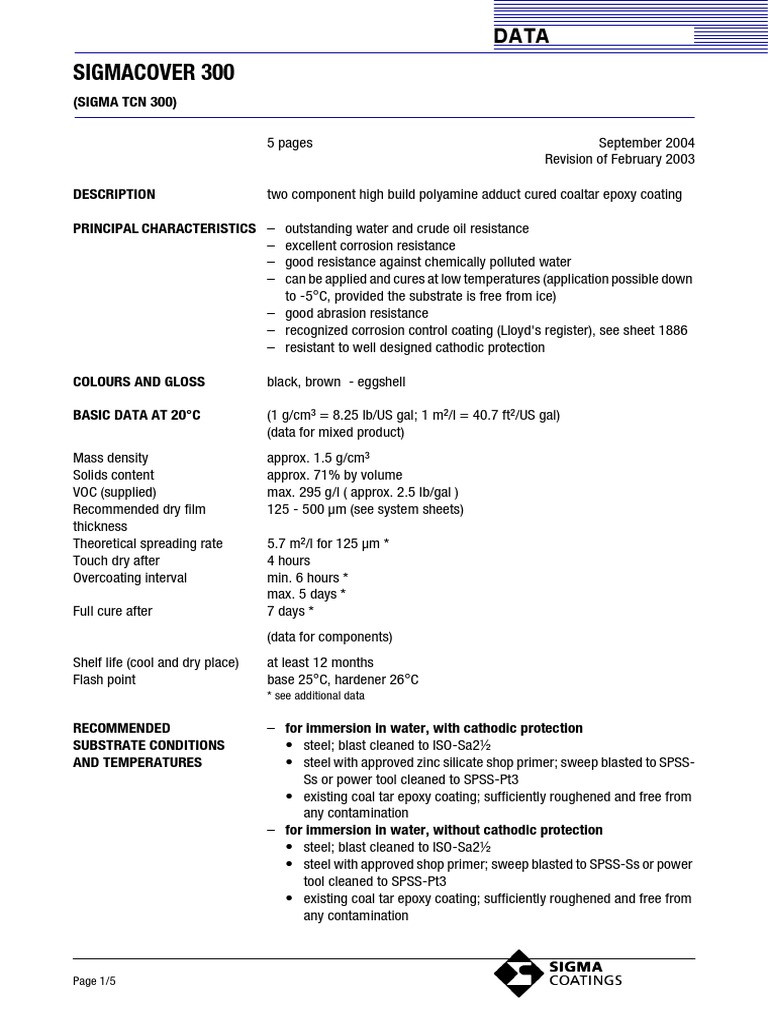 Sigmacover 300 PDF | PDF