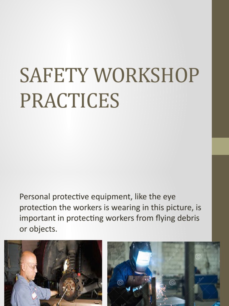 Safety Workshop Practices | PDF