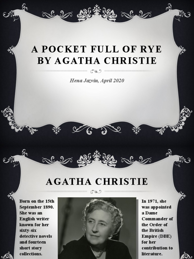 A Pocket Full of Rye by Agatha Christie | PDF