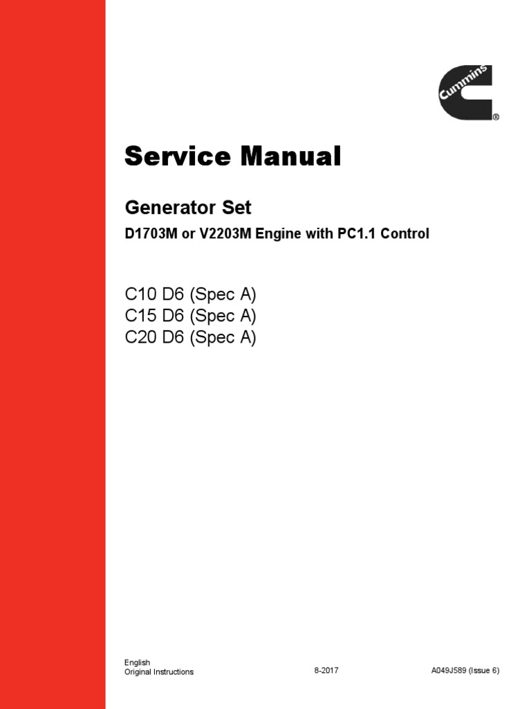 C10 C15 C20 D6 Cummins Power PDF | PDF