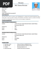 Imran Khan CV 2 | PDF | Peshawar | Software