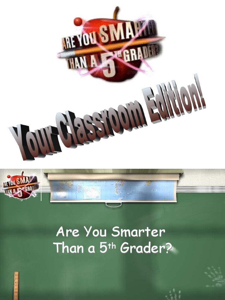 Are You Smarter Than A 5th Grader | PDF