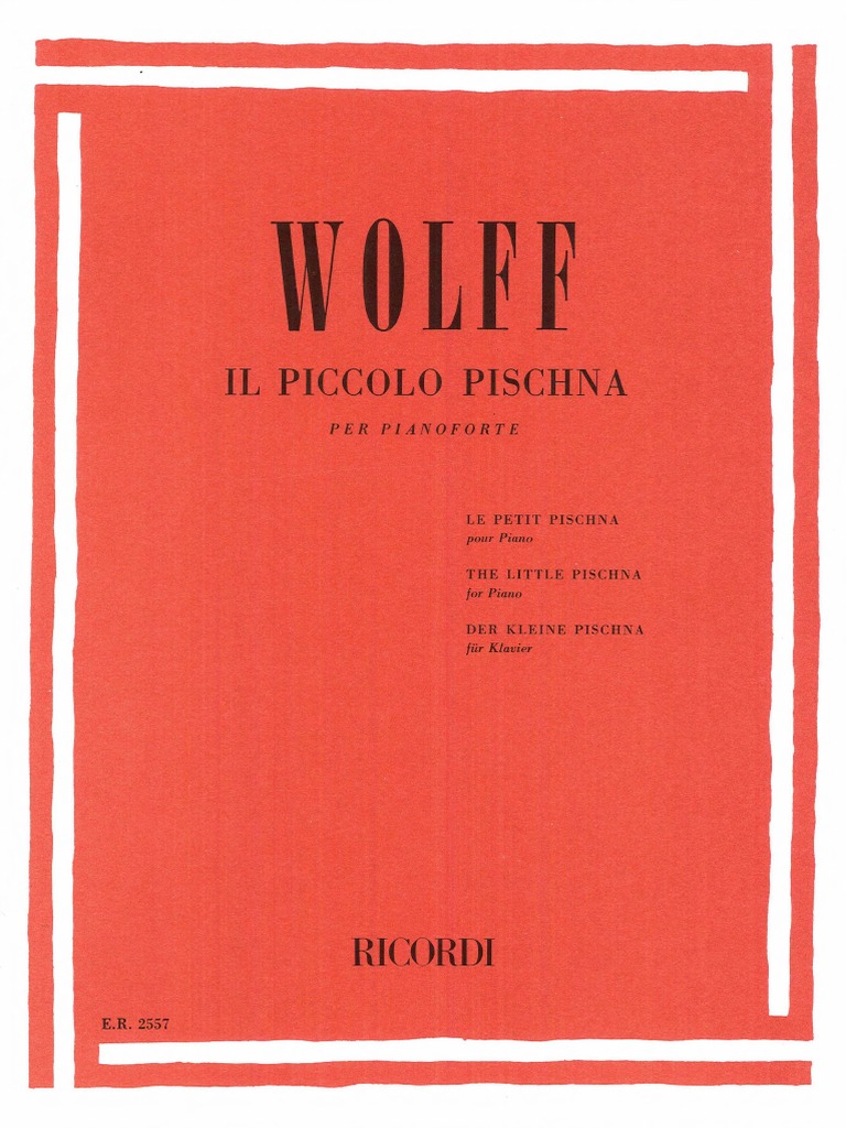 Wolff - Il Piccolo Pischna | PDF