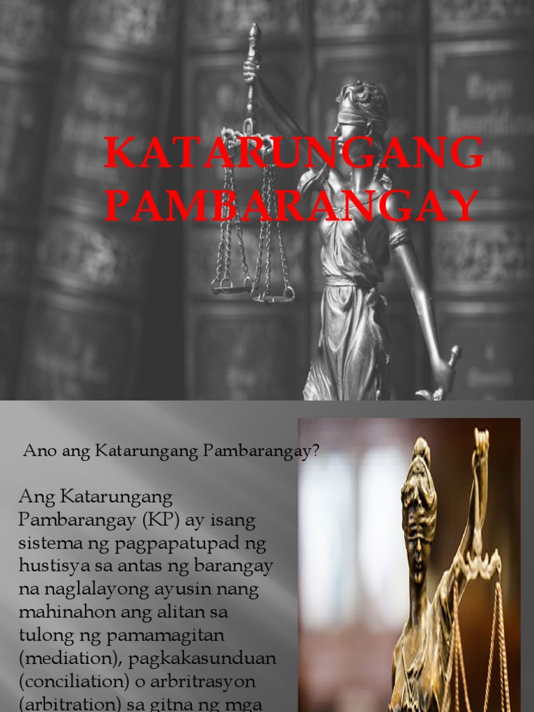 Katarungan Pambarangay | PDF