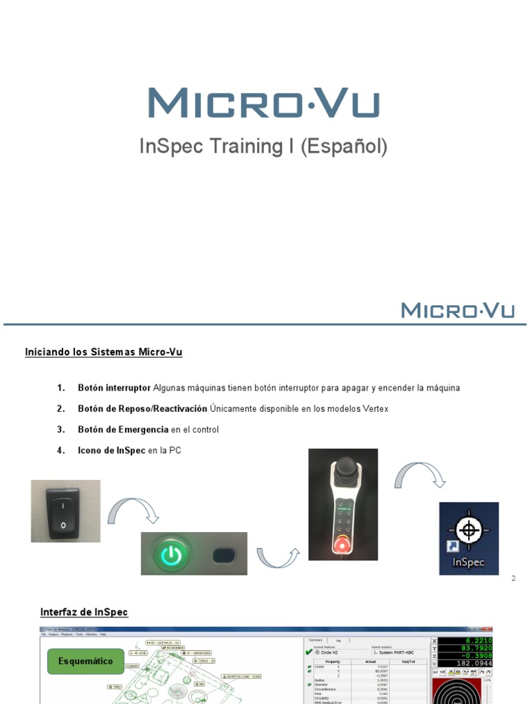 Manual de InSpec para Micro-Vu | PDF