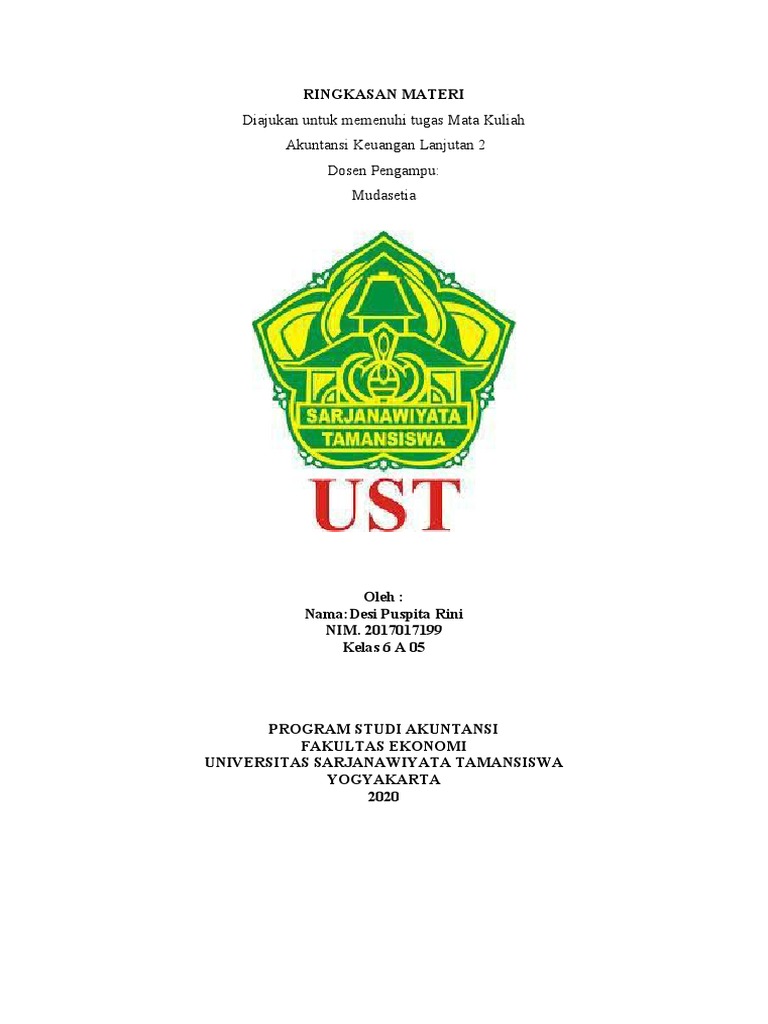 Desi Puspita Rini (2017017199), Ringkasan Materi Pertemuan Ke 6 | PDF