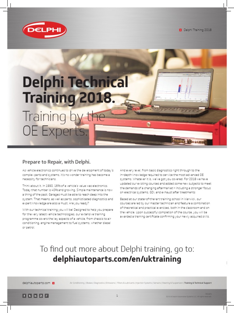 2018 Training Prospectus External Print PDF | PDF