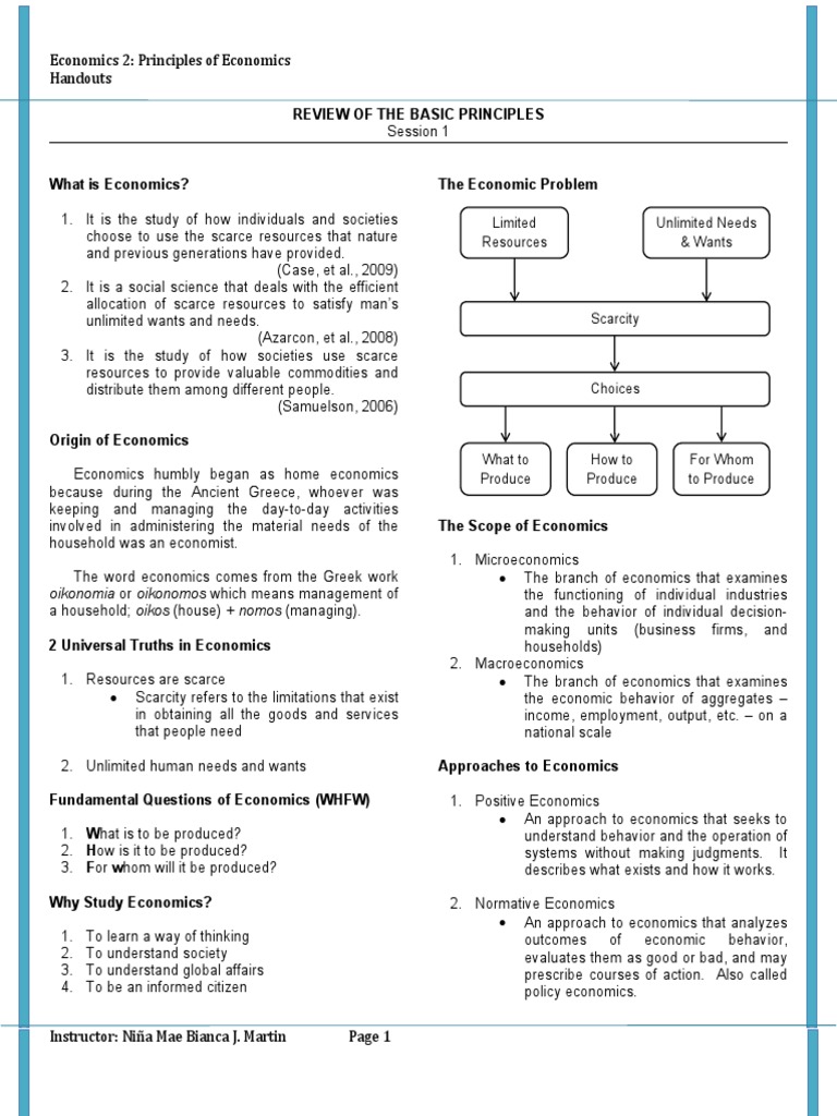 01 Review of The Basic Principles | PDF