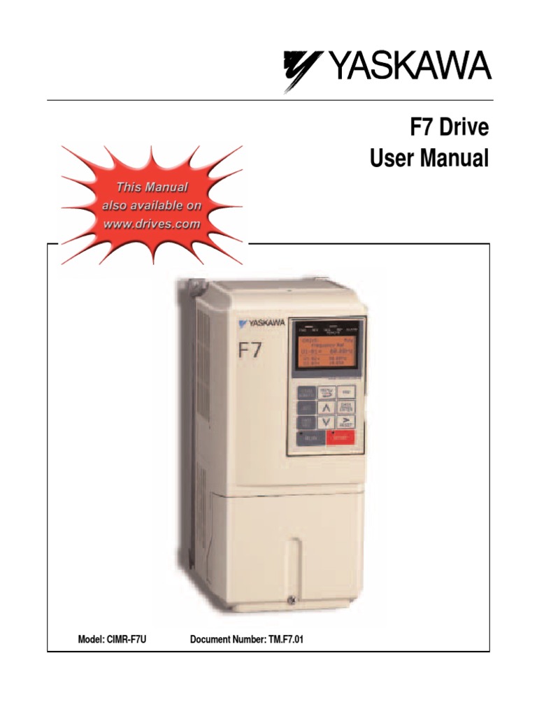 Yaskawa Varispeed f7 Manual PDF | PDF