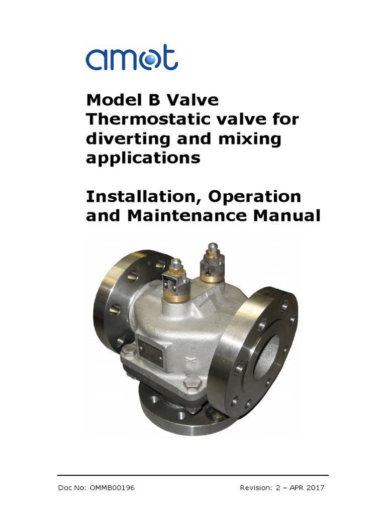 Model B Thermostatic Valve Manual | PDF
